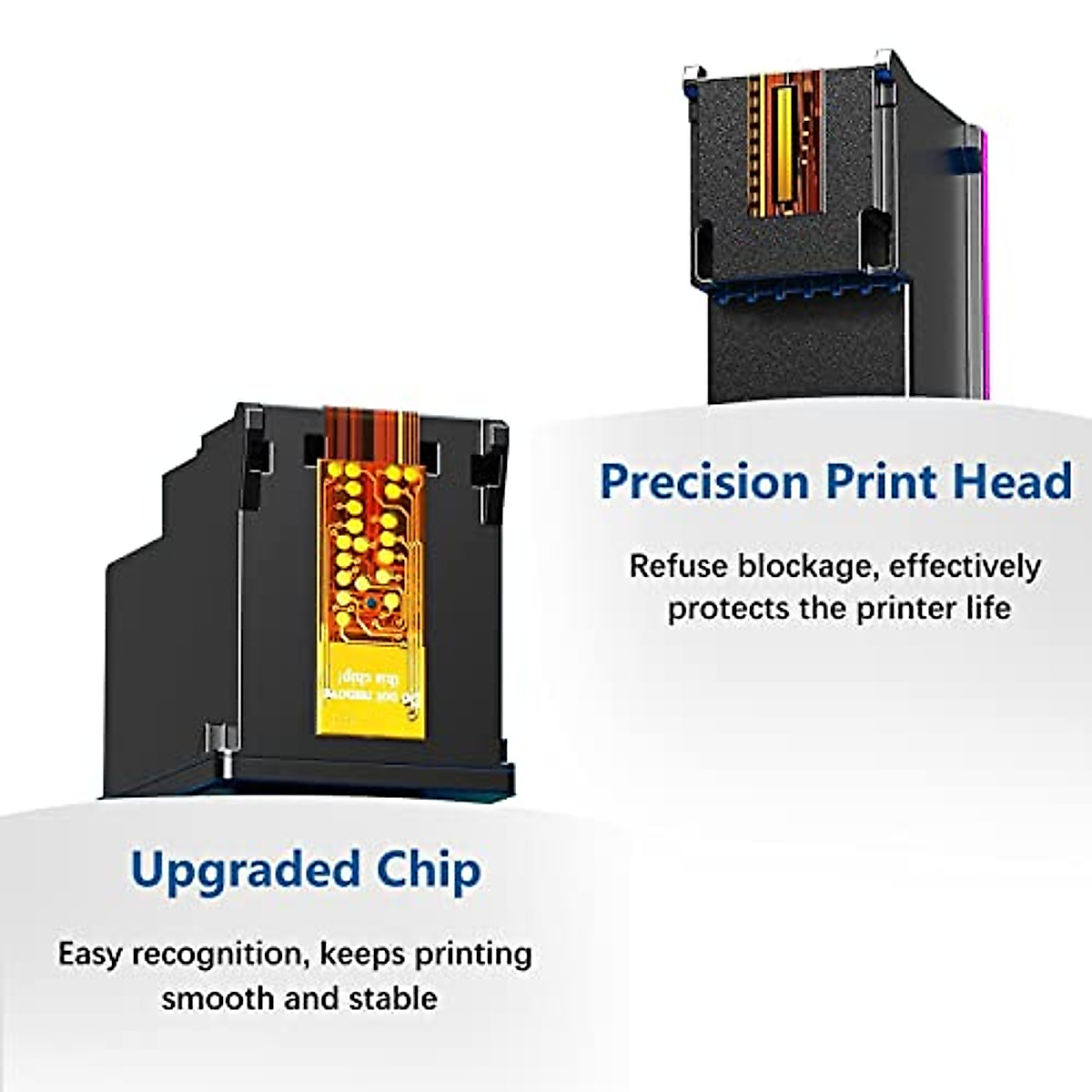 Ubinki 67XL Ink Cartridge Black for HP Ink 67 XL HP67 HP67XL for 2700 2700e 2752 2752e 2742e 2755 2755e 4100 4100e 4152e 4155 4155e Envy 6000 6055e 6055 6400 6458 6458e 6455 6455e Printer (2-Pack)