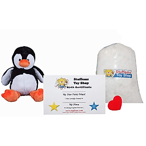 Make Your Own Stuffed Animal Mini 8 Inch Tux The Penguin Kit - No Sewing Required!