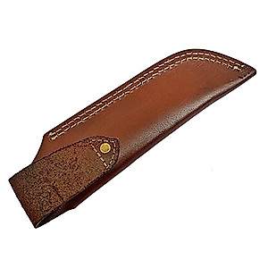 9” Long Handmade Leather Sheath For Fixed Blade Knife.