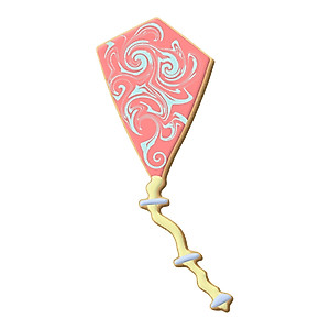 Kite Cookie Cutter 7 Inch - Made in the USA – Foose Cookie Cutters Tin Plated Steel Kite Cookie Mold