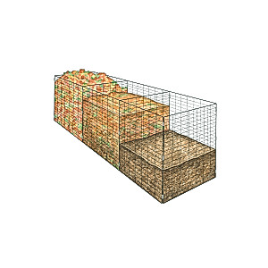 Gardeners Supply Company 3 Wire Compost Bin Composter | Heavy Duty Metal Outdoor Compost Piles Bins with Open Frame Design for Good Aeration | Best for Backyard Garden Organic Waste Composting