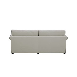 Amazon Brand – Stone & Beam Balkan Contemporary Rolled-Arm Sofa Couch, 91"W, Chalk