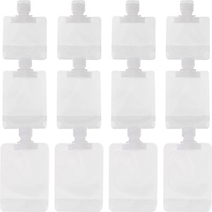 FRCOLOR 12pcs Lotion Bag Travel Lotion Pouches Stand up Pouch Refillable Squeeze Bags Travel Cosmetic Container Reusable Squeeze Pouches Sub Bags or Stand up Bag Multifunction Clamshell