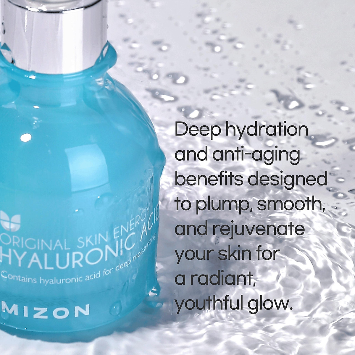 MIZON Hyaluronic 100 Korean Ampoule For Deep Hydration Dry Skin Firming Skin (1.01 fl oz)