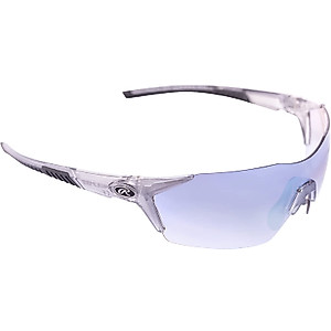Rawlings Baseball Sunglasses or Softball Sunglasses - Ages 10 to Adult - Unisex Fit - Cycling Sunglasses - White Blue Mirror