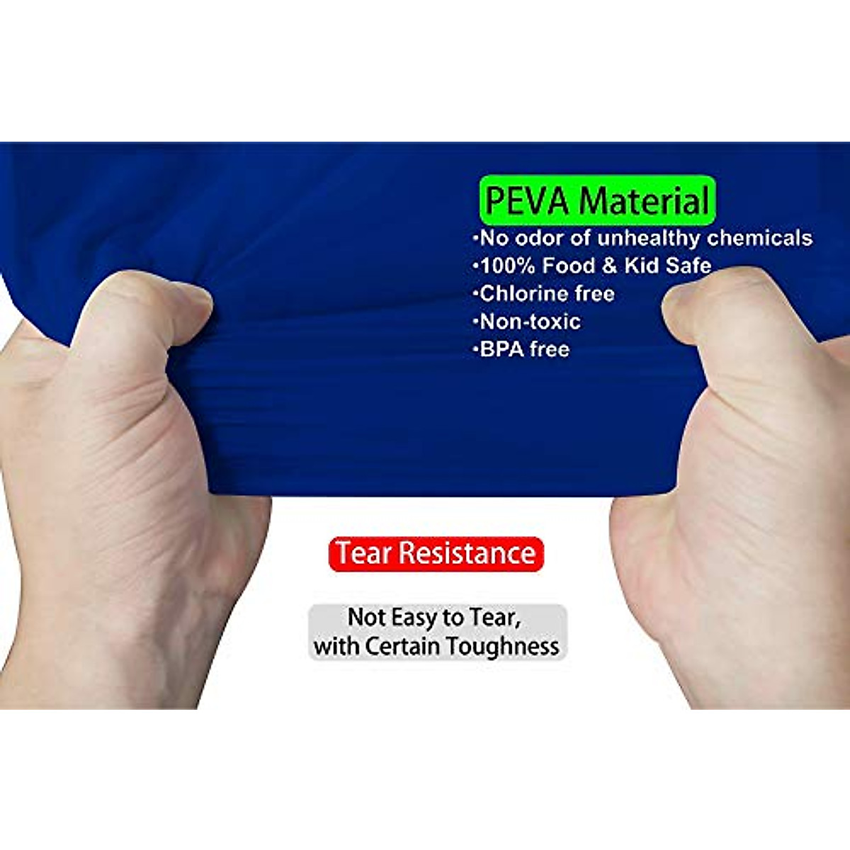 Royal Blue Plastic Tablecloths 2 Pack Disposable Table Covers 84 Inches Circle Shower Party Tablecovers PEVA Vinyl Dark Table Cloths for Parties Birthdays Weddings Banquet's 6 ft Round Table Use