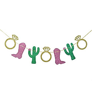 Cacti, Rings, and Cowboy Boots Garland, Bachelorette Party Garland, Final Fiesta Banner, Last Fiesta Banner, Final Rodeo Bachelorette Party Decorations
