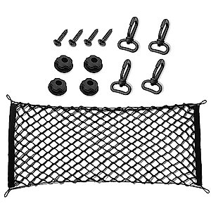 Car Cargo Net, Car Trunk Cargo Storage Organize Net Stretchable with Hooks,SUV Car Interior Accessories for Cars, Trucks, SUV, Car Interior Accessories(35.4x15.8 Inch)