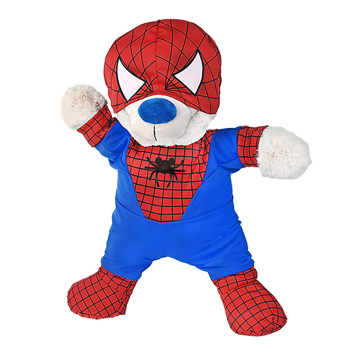 Spidey Teddy Spider Superhero Outfit Teddy Bear Clothes Fits Most 14" - 18" Build-A-Bear and Make Your Own Stuffed Animals