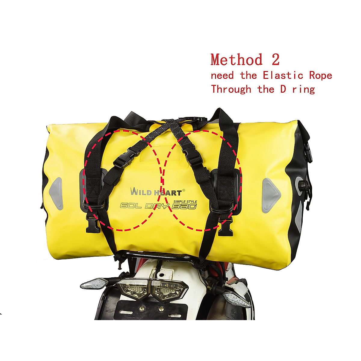 WILD HEART Quick install and remove straps 4+2 heavy duty straps (black straps)