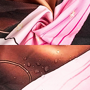 DZGlobal African Women Painting Art Apron - Pink Fantasy Background Bib Apron with Adjustable Neck for Men Women,Suitable for Home Kitchen Cooking Waitress Chef Grill Bistro Apron