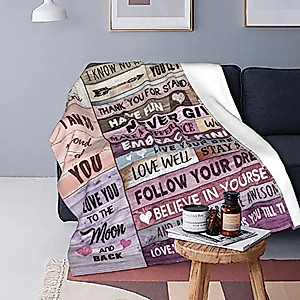 to My Sister Gift from Sister Ultra-Soft Micro Fleece Blanket Flannel Throws Blankets Sister in Law Sisters Warm Quilts for Bed Couch Travel Beach Throw Banket(60"x50", Gift for Sister Blanket)