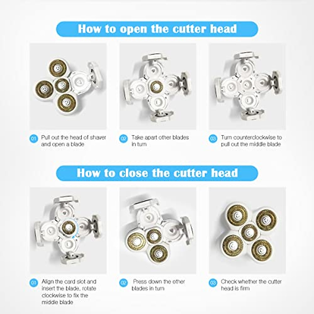 Electric Razor for Women Painless Leg Shaver Hair Remover for Leg Face Lips Body Arm Cordless Bikini Trimmer Lady Wet Dry Instant Shaver Waterproof and USB Rechargeable-Bald Head Shaver for Men