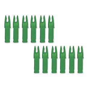 Carbon Express 50259 TCX Nock, Size .203 (Fits PileDrive Pass Thru Extreme 250 & 350), 12-Pack, Clear Green