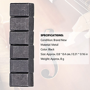 6 PCS Insert Blocks, Electric Guitar Tremolo Bridge Saddle Pro String Lock Insert Blocks for Electric Guitar Bridge Saddle Floyd Rose Block Floyd Rose Saddle Blocks