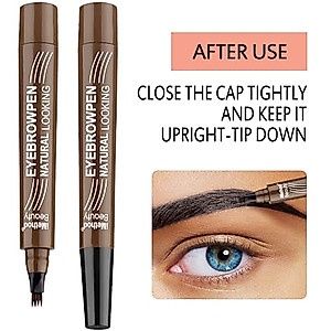 iMethod Eyebrow Pen - Upgrade Eyebrow TattooPen, Eyebrow Makeup, Long Lasting, Waterproof and Smudge-proof, Brown