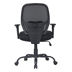 Amazon Basics Big & Tall Swivel Office Chair - Mesh with Lumbar Support, 450-Pound Capacity - Black