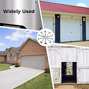 Homaisson 10 PCS 1.8'' Garage Door Rollers with 4.7-inch Stem, Quiet Garage Door Replaceable Wheel, Nylon Garage Roller Replacement, Door Roller for Garages, Barns, Warehouses