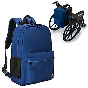 Fenrici Adaptive Backpack for Girls, Boys for All Abilities and Ages; Wheelchair Backpack with Adaptive Design; Perfect for Travel, School, and Everyday Adventure, Navy