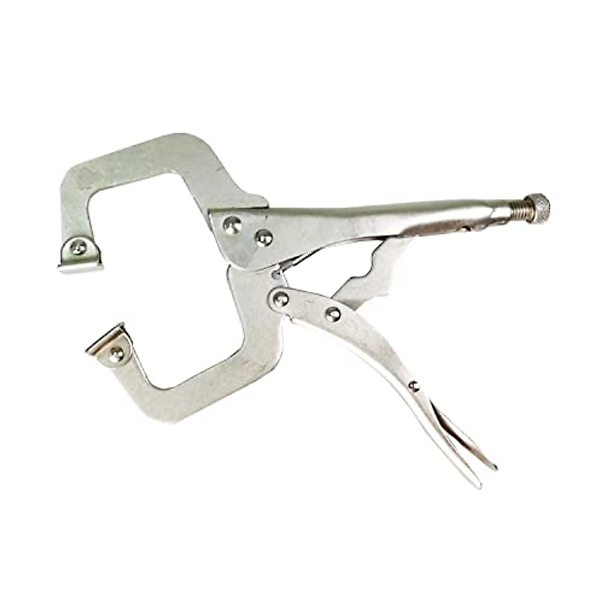HFS (R) 11-Inch Swivel Pad Locking C-Clamp Locking Pliers (10 pcs)