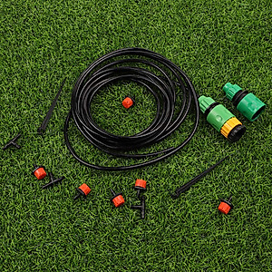 SUCOHANS 100FT 1/4 inch Blank Distribution Tubing Drip Irrigation Hose Garden Watering Tube Line,Drip Line,Drip Irrigation,Drip Tube