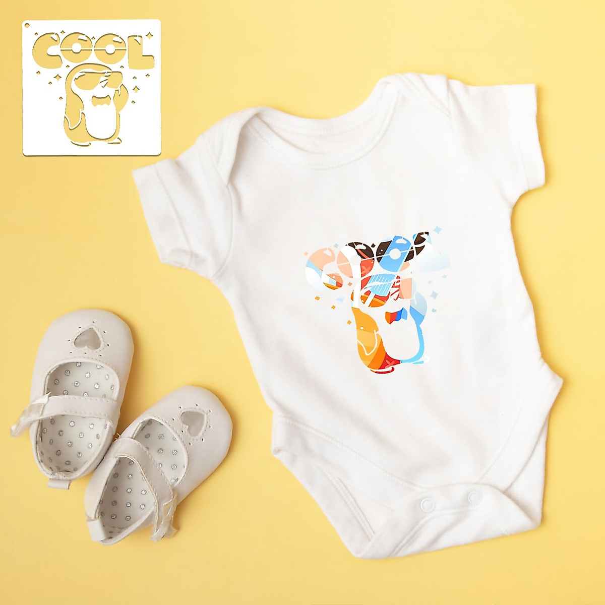 22pcs Baby Stencils, Baby Shower Stencils Baby Stencils for Painting Stencils for Fabric Painting Baby Shower for Baby Onesies Bib Bodysuit Bag Shirt Shoes