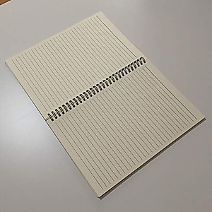 YUREE B5 Spiral Notebook Lined, Spiral Ruled Journal with Hard Kraft Cover, 70 Sheets (140 Pages), 10.3" x 7.2", 3-Pack, Brown