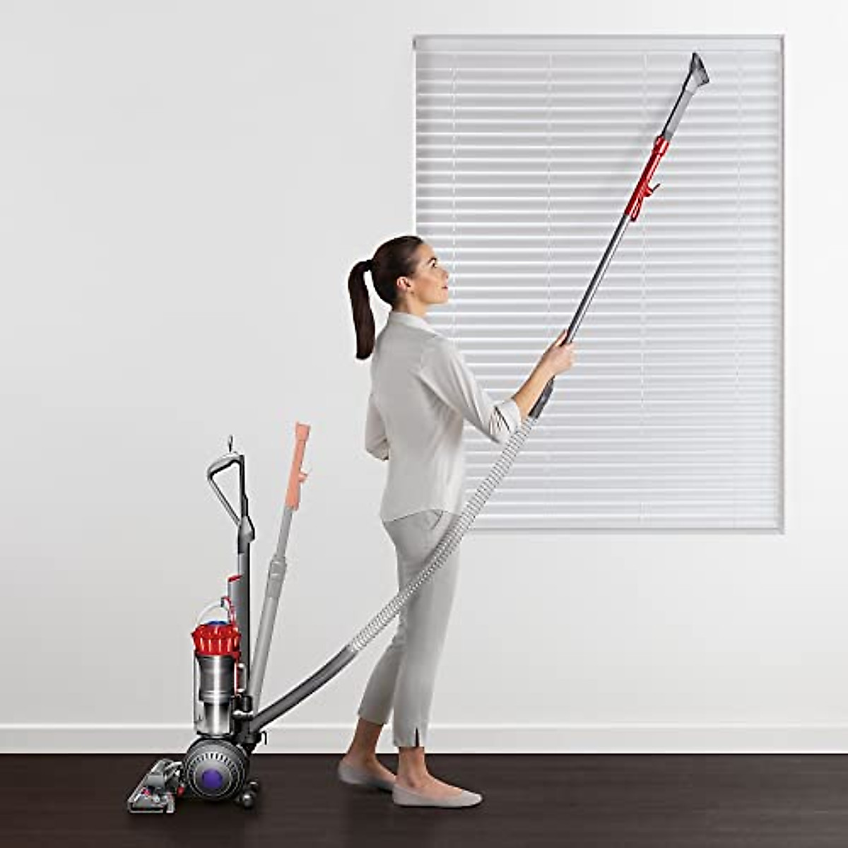 Dyson Slim-Ball Multi Floor Animal Vacuum Cleaner: High Performance, Bagless, HEPA Filter, Upright, Height Adjustment, Telescopic Handle, Rotating Brushes,Self Propelled,32GB Durlyfish USB Card