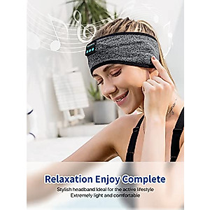 Sleep Headphones Wireless Headband Headphone, Adjustable Soft Sleeping Headphones, Birthday Gifts Christmas Stocking Stuffers for Men Women Father Husband Wife