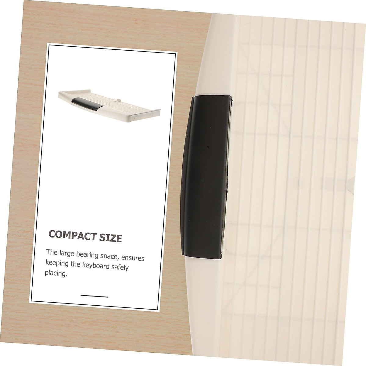 NUOBESTY 1 pc Large Keyboard Tray Slide-Out Computer Desk Keyboard Drawer Accessory for Office Beige Keyboard Stand