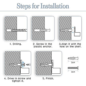 Tgzwme Clear Acrylic Floating Corner Shelves Wall Mounted 5MM Thick Bookshelf Invisible Collection Display Storage Floating Wall Ledge Shelf for Room, Kitchen, Office (3 Pack)