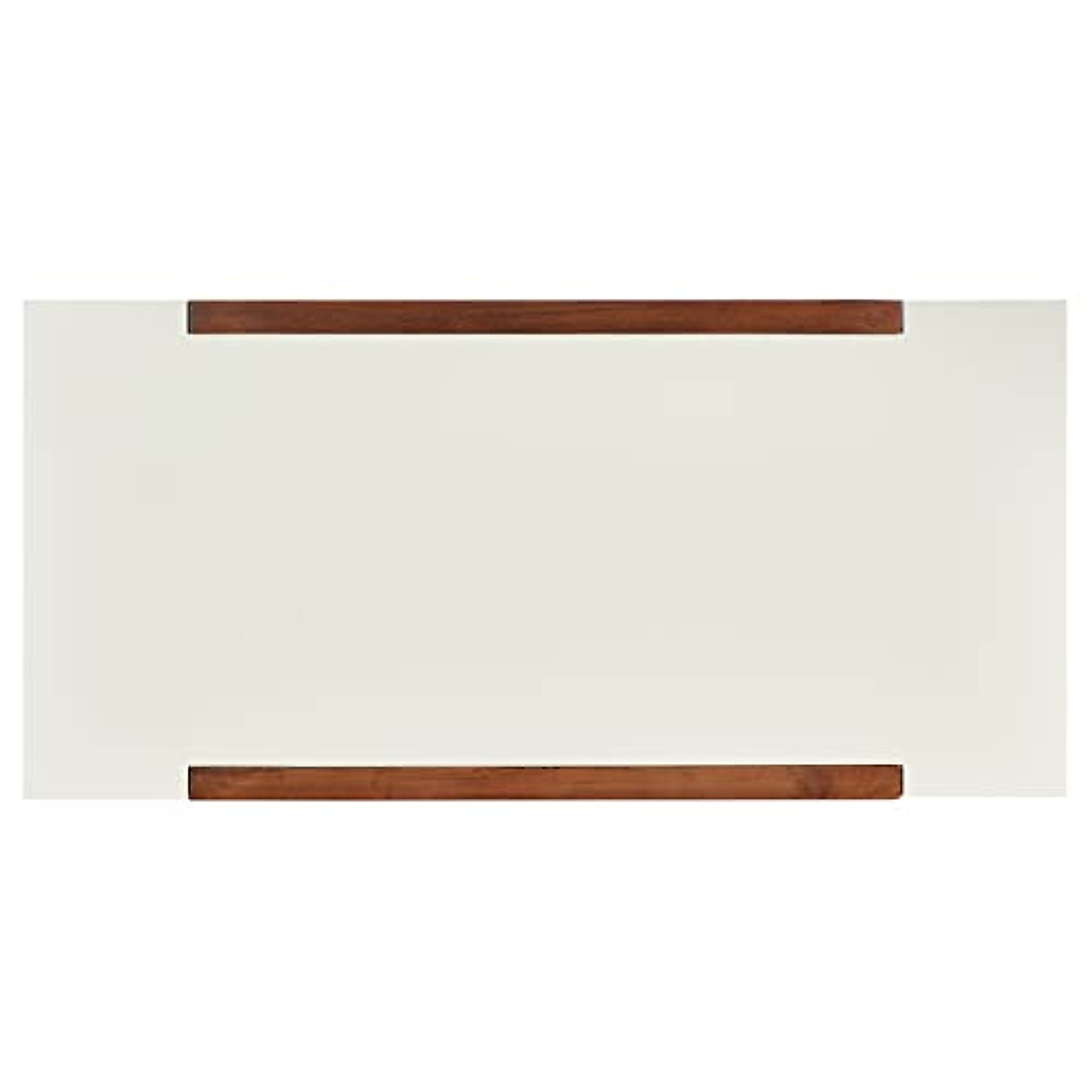 SAFAVIEH Home Collection Marwood Mid-Century Modern White/Brown Desk, Medium