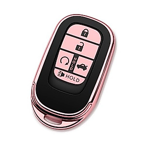 Tengare Car Key Fob Cover Pink Car Key Protector Case Key Chain Holder Accessories 2022 2023 2024 2025