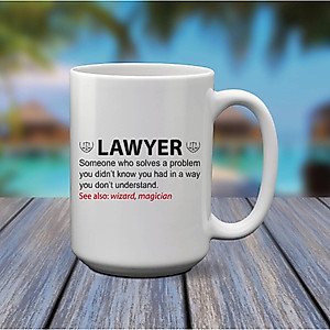 Law Meaning Definition Gift for Lawyers 11oz 15oz White Coffee Mug