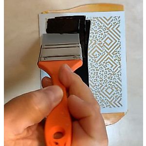 Create Along with Polymer Clay TV Squeegee Silicone Rubber Tool for Silk Screen Stencils Paint and More Polymer Clay Mixed Media