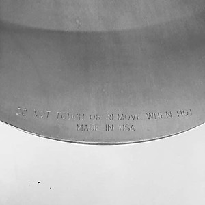 KettlePizza 15” Pizza & Grilling Steel - Heavy Gauge, Stainless Steel, Made in USA. Pizza Stone Alternative, Griddle for Grills