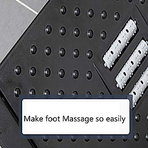 TiKeDa Foot Rest for Under Desk at Work Adjustable,Office Chair Foot Rest with Massage Surface and Roller,Pressure Relief for Comfort,6 Height Adjustable,Ergonomic Tilted Foot Stool for Home,Office