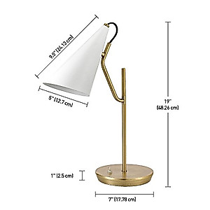 Hartford Desk/Table Lamp, Matte Brass Finish