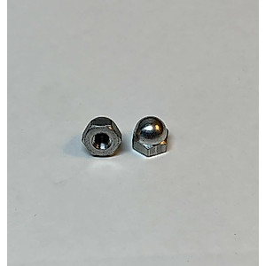 (100) 10-32 Acorn Cap Hex Nuts Aluminum Bolt Thread Cover Smooth Rounded #10/32