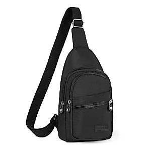 Small Sling Backpack Cross Body Bag for Women, Sling Bag Fanny Pack Crossbody Bags for Outdoors Hiking Traveling - Black