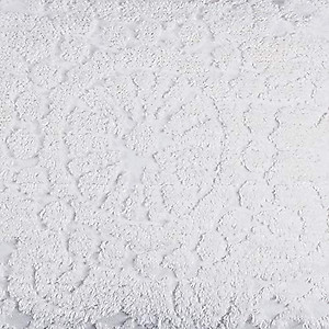 Better Trends Chenille Bedspreads Set Queen Size, Trevor Collection Medallion Design in White - Lightweight bedspreads, 100% Cotton Tufted Cotton Bedspreads