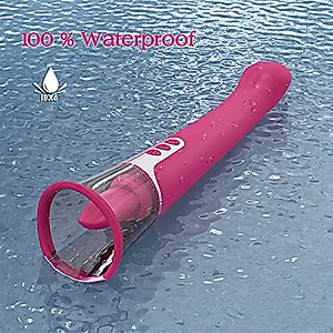 Clitoral Licking Sucking Toy G spot Vibrator, Healexcer Tongue Oral Vibrating Adult Sex Toys for Women Pleasure with a Suction Cup, Dildo Vibrator Stimulator, Personal Massager Sex Games