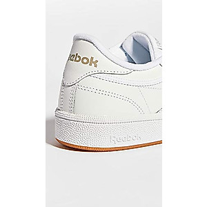 Reebok Women Club C 85 Sneaker, White/Light Grey/Gum, 7.5