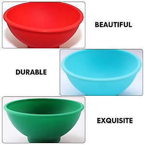 DOITOOL Gift Containers 4pcs Mini Silicone Pinch Bowls Prep and Serve Bowls Multicolor Reusable Snack Dish Condiment Bowls for Sauce Nuts Candy Fruits Appetizer Condiment Containers
