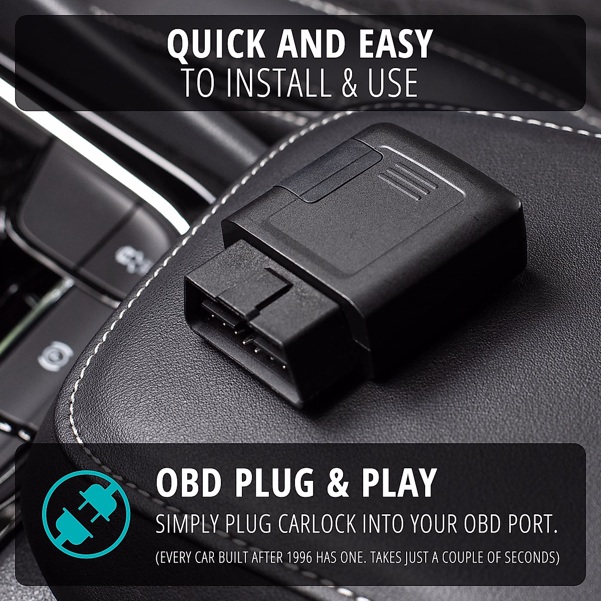 CARLOCK Anti Theft Car Device - Real Time 4G Car Tracker & Car Alarm System. Comes with Device & Phone App. Tracks Your Car in Real Time & Notifies You Immediately of Suspicious Behavior.OBD Plug&Play