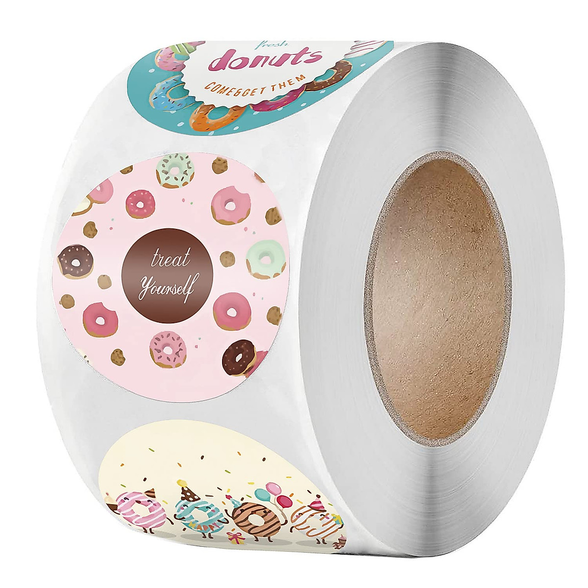 2 Roll/1000Pcs Happy Birthday Stickers Round Seals Labels Adhesive Labels for Baby Shower and Happy Birthday Party Decorative, Cards Gift Envelopes Boxes, 1.5Inch