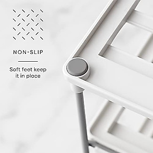 YouCopia UpSpace Water Bottle and Travel Mug Cabinet Organizer, Adjustable Storage Rack for Kitchen Organization, 3-Shelf