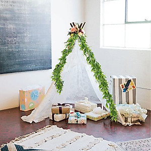 HUAESIN 3Pcs Artificial Eucalyptus Garland Faux Greenery Garland Fake Hanging Vines for Wall Wedding Table Centerpiece Backdrop Home Party Spring Decor 70.8inch