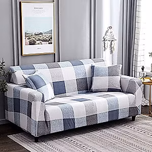 Elastic Sofa Covers for Living Room Stretch Plaid Sofa Slipcover funda Sofa Chair Couch Cover Home Decor A8 4 Seater