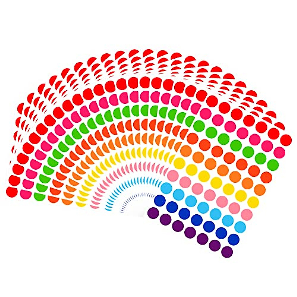 3500 Pieces Dot Stickers, Color Coding Labels Circle, 10 Color Circle Stickers, Price Stickers, Colored Dot Stickers for Office Classroom Student